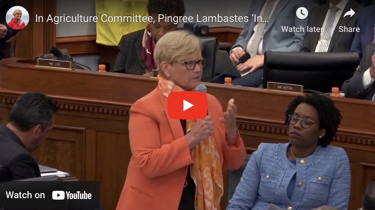 VIDEO: Pingree Lambastes ‘Inhumane’ GOP Cuts that Take Nutritious Food ...