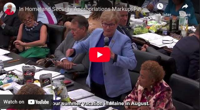 VIDEO: In Homeland Security Appropriations Markup, Pingree Leads Push ...
